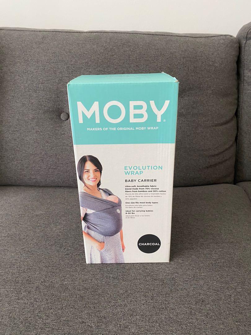 Moby Evolution Wrap in Charcoal, Babies & Kids, Going Out, Carriers & Slings on Carousell