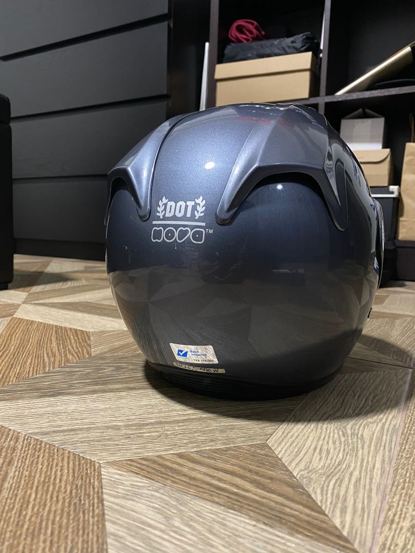 Nova Dot Gunmetal Gray, Motorcycles, Motorcycle Accessories on Carousell