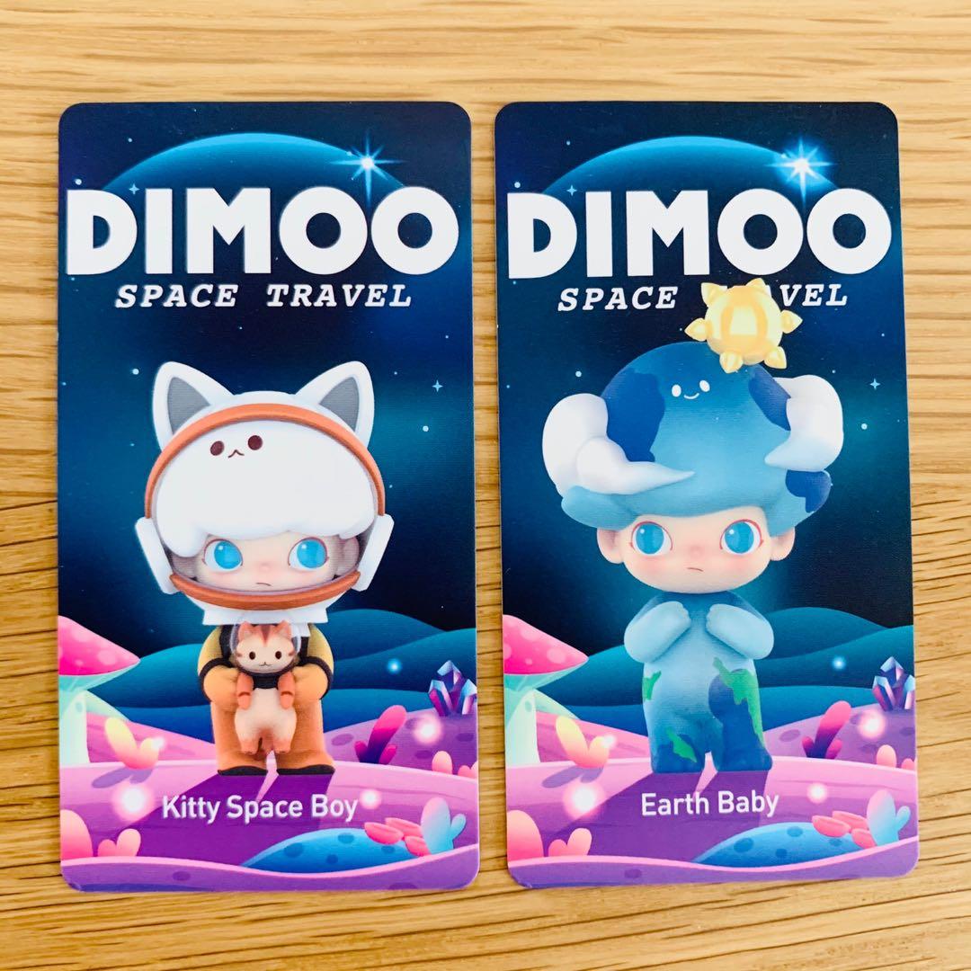Popmart Dimoo Space Travel Kitty Space Boy Earth Boy, Hobbies & Toys ...