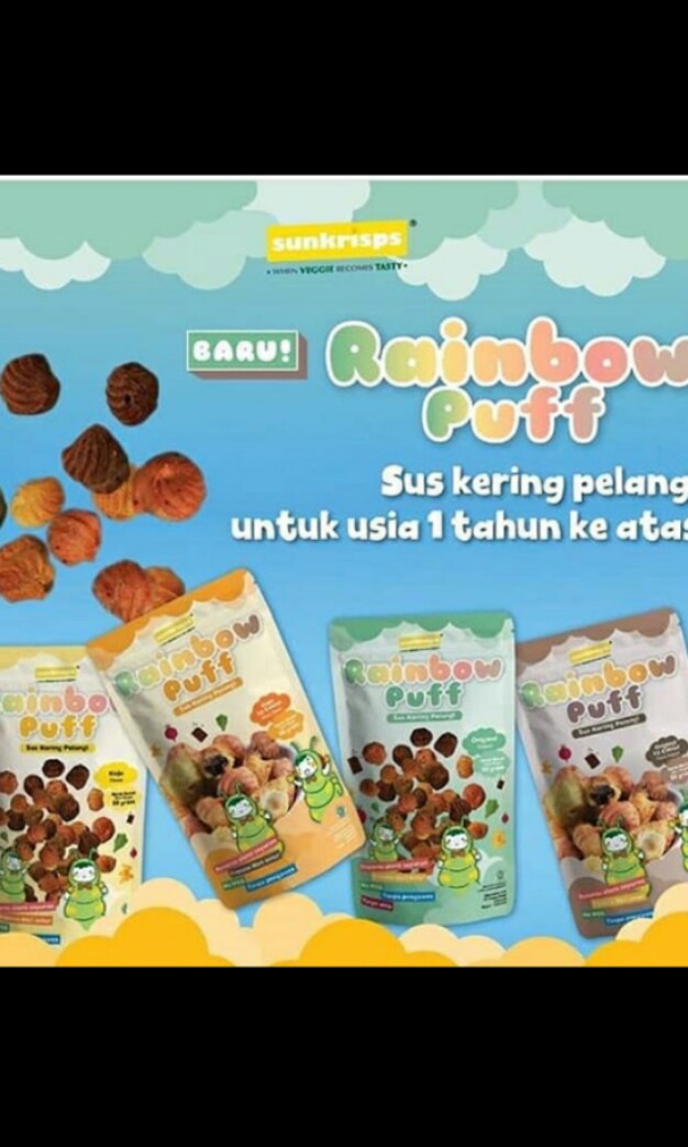 Rainbow puff, Makanan & Minuman, Makanan Instan di Carousell