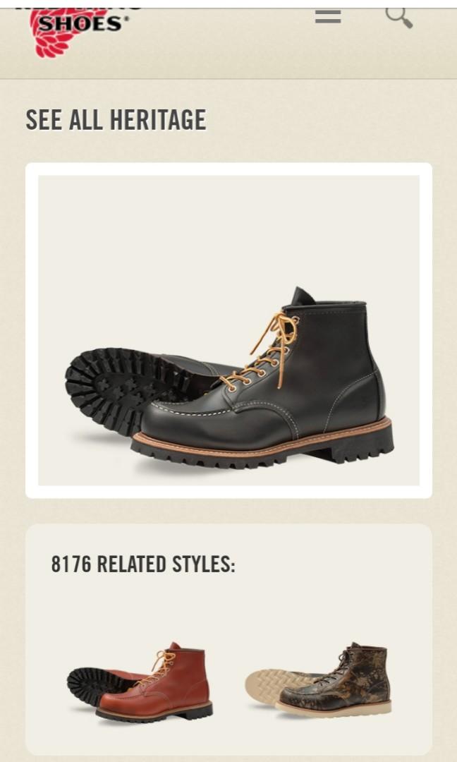 Red Wing 8176 Moc-Toe, Men's Fashion, Footwear, Boots on Carousell