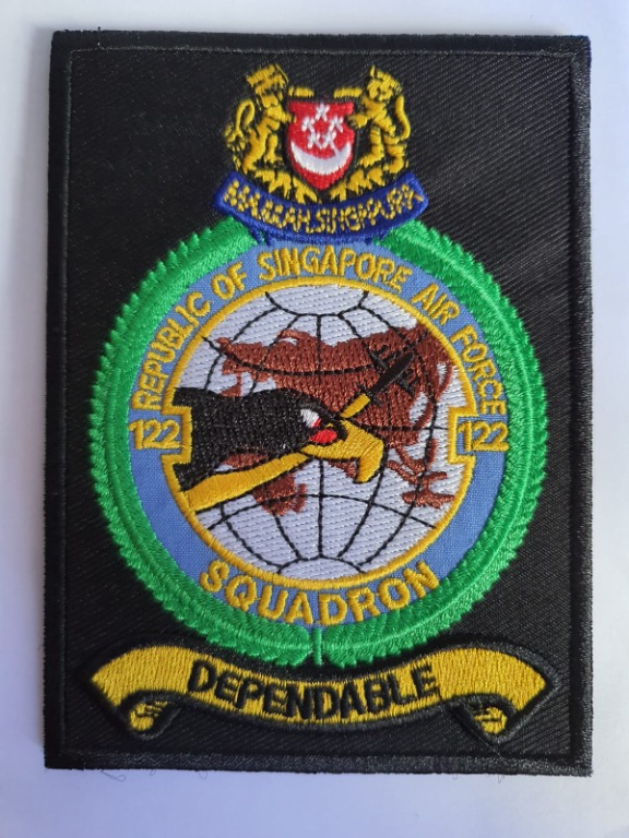 RSAF Patch Singapore Air Force 122 Sqn Squadron C-130 Velcro Patch ...
