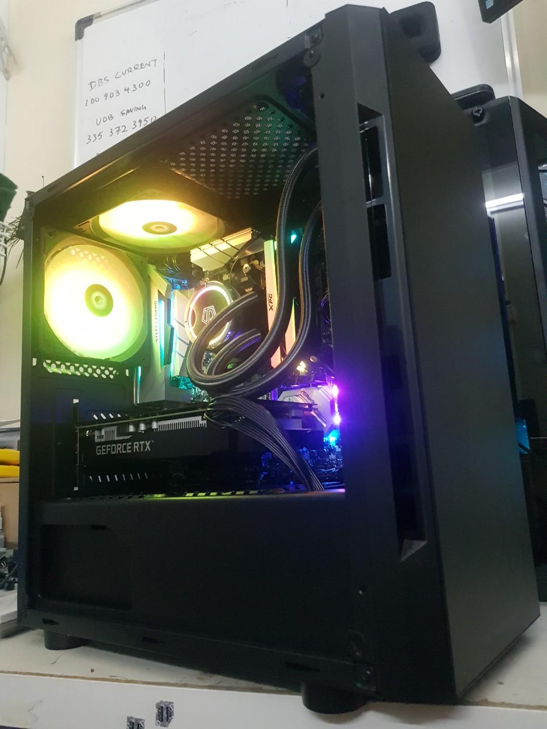 Ryzen 5 3600x RTX 2060 RGB AIO Liquid Cooling Gaming PC Electronics Ryzen 5 3600x RTX 2060 RGB AIO Liquid Cooling Gaming PC Electronics