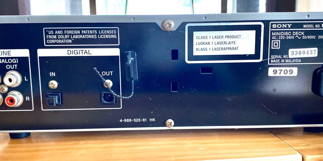 Sony MDS-S38 MD Player Recorder, 音響器材, 錄音機 - Carousell