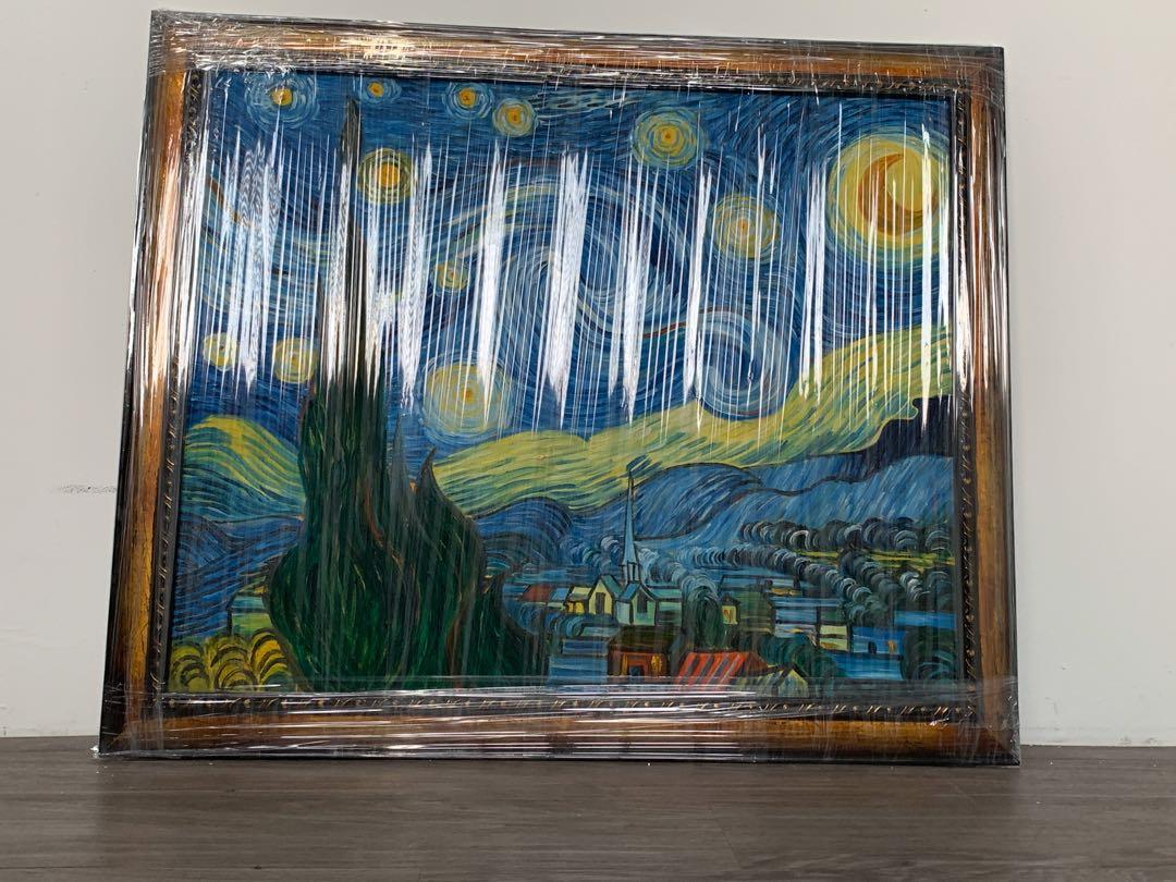 Starry Night Replica Oil Painting, Hobbies & Toys, Stationery & Craft ...