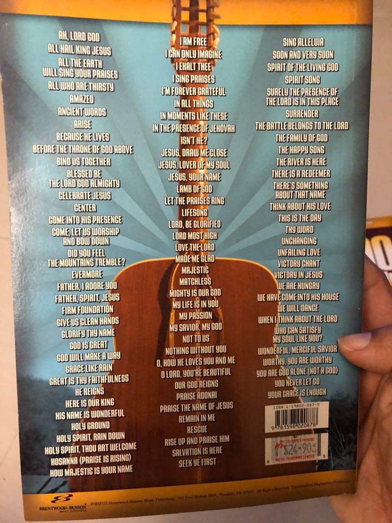 Top 100 Praise & Worship Guitar Chord Songbooks Volume 1-3, Everything Else on Carousell