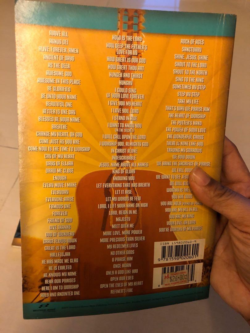 Top 100 Praise & Worship Guitar Chord Songbooks Volume 1-3, Everything Else on Carousell