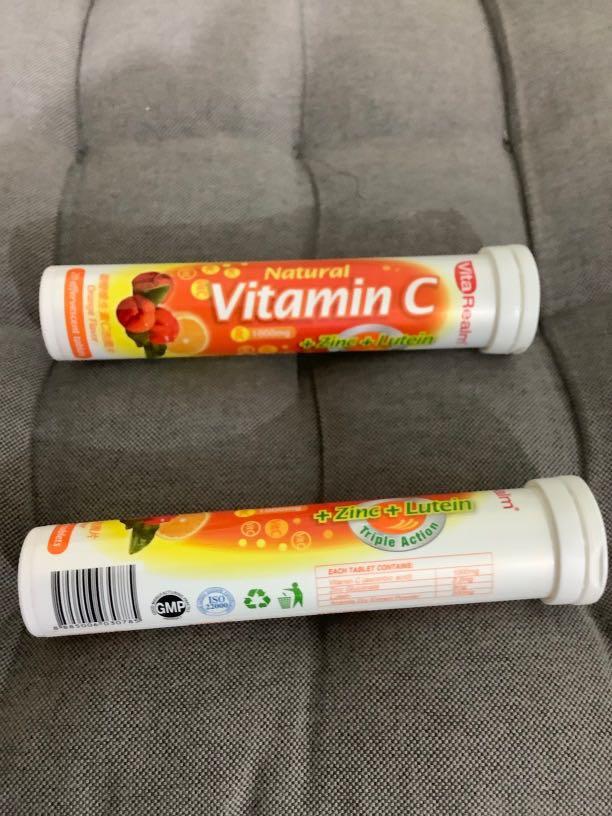 Vita realm Vit C tablet, Health & Nutrition, Health Supplements, Health ...