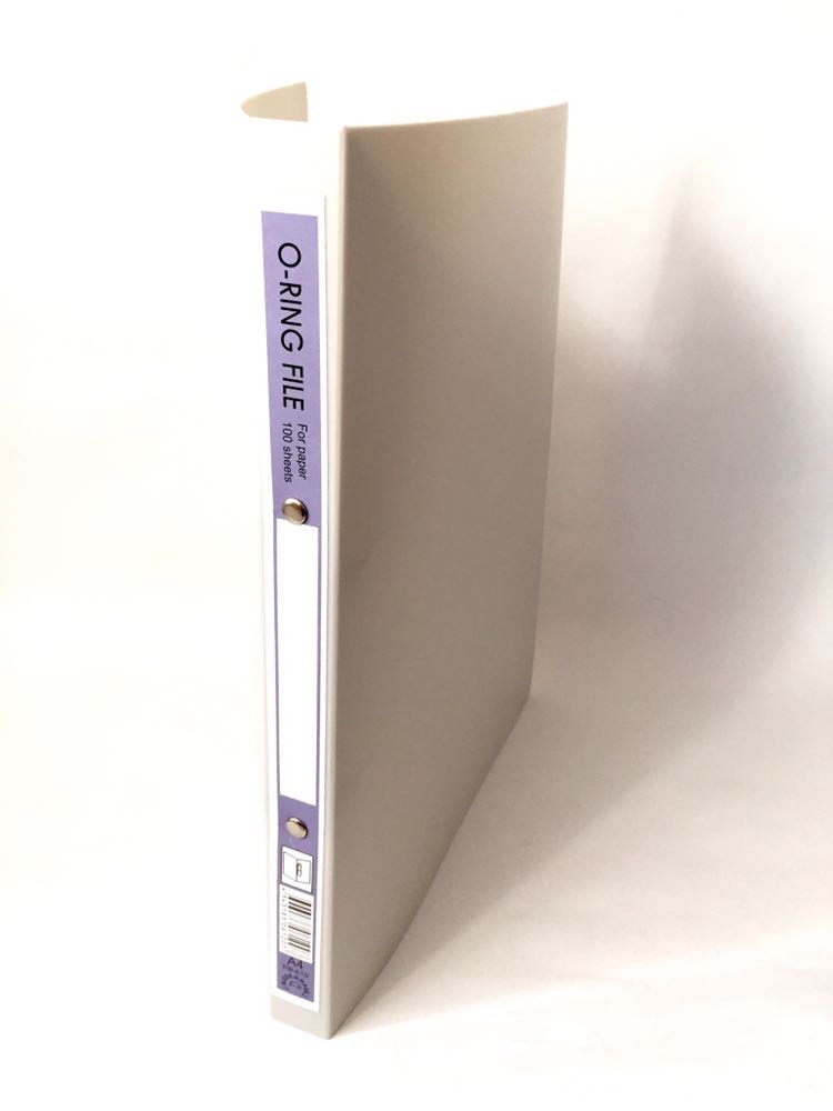 Alpha Omega A4 size O-ring file, for paper 100 sheets, 厚2.5cm, 灰色 RB ...