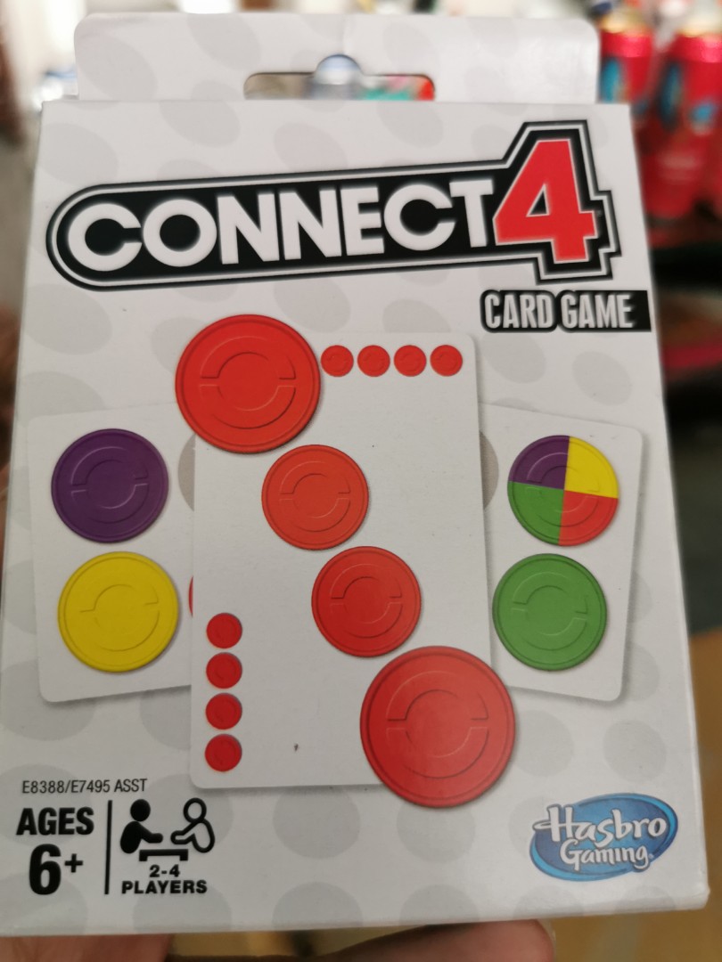 Connect 4 card game, Hobbies & Toys, Toys & Games on Carousell