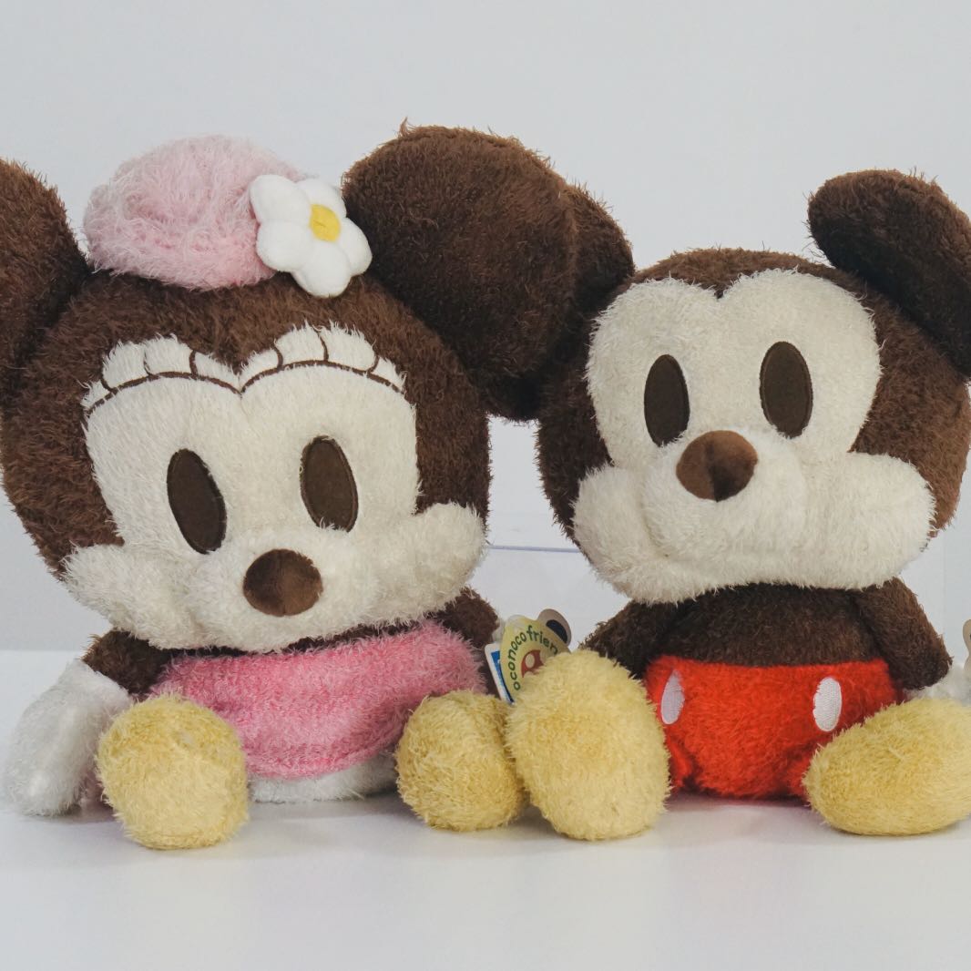 Disney Characters - Mickey and Minnie Mouse Noco Noco Soft Toy Pair, Hobbies & Toys, Toys ...