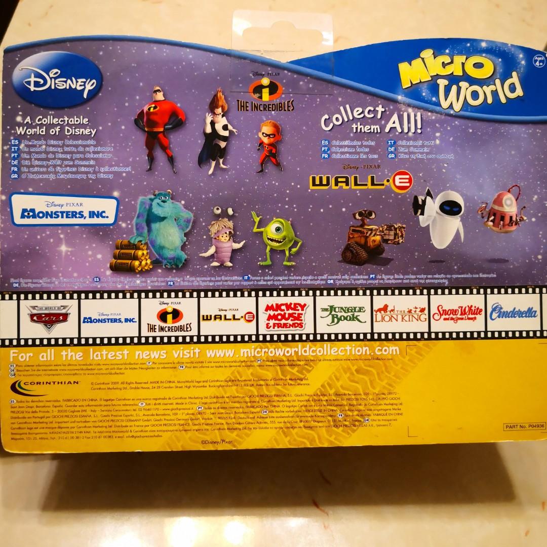 Disney Micro World Wall-E & Eye Figure 太空奇兵威E, 興趣及遊戲, 玩具 & 遊戲類 - Carousell