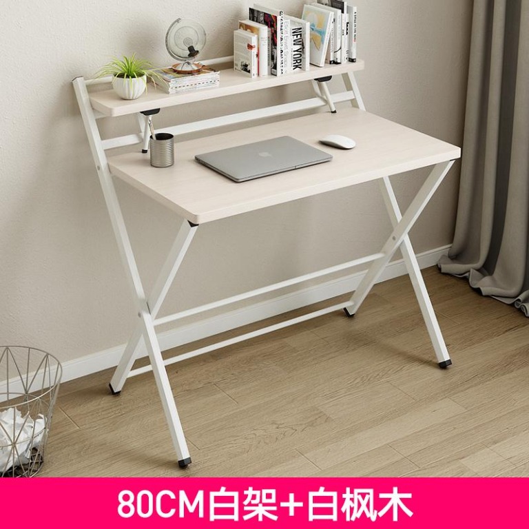 Elegant study table desk with book shelf, Furniture & Home Living ...