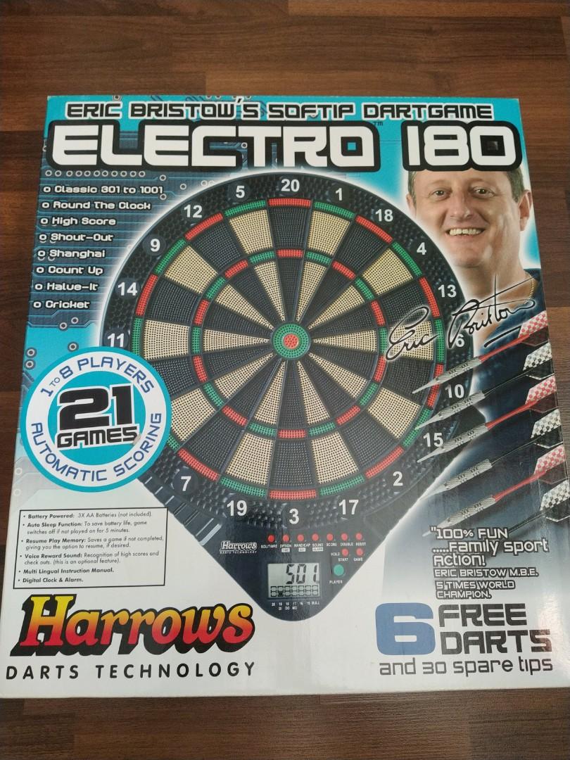 Harrows electro 180 softip Eric bristows board darts, Sports Equipment ...