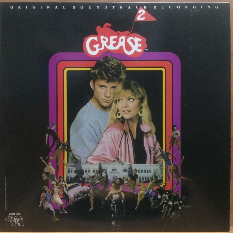 LP 黑膠唱片 Grease 2 O.S.T., 興趣及遊戲, 音樂、樂器 & 配件, 音樂與媒體 - 黑膠碟 - Carousell