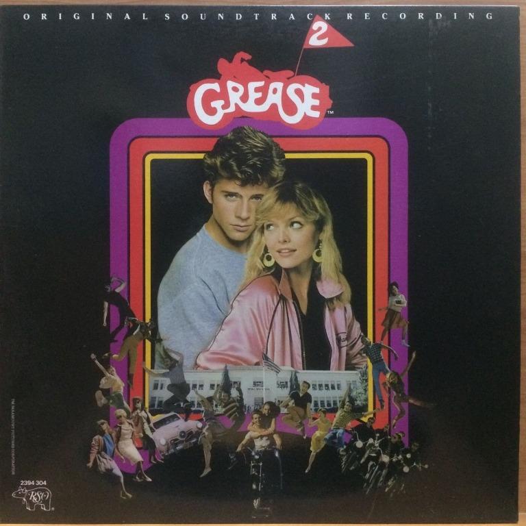 LP 黑膠唱片 Grease 2 O.S.T., 興趣及遊戲, 音樂、樂器 & 配件, 音樂與媒體 - 黑膠碟 - Carousell