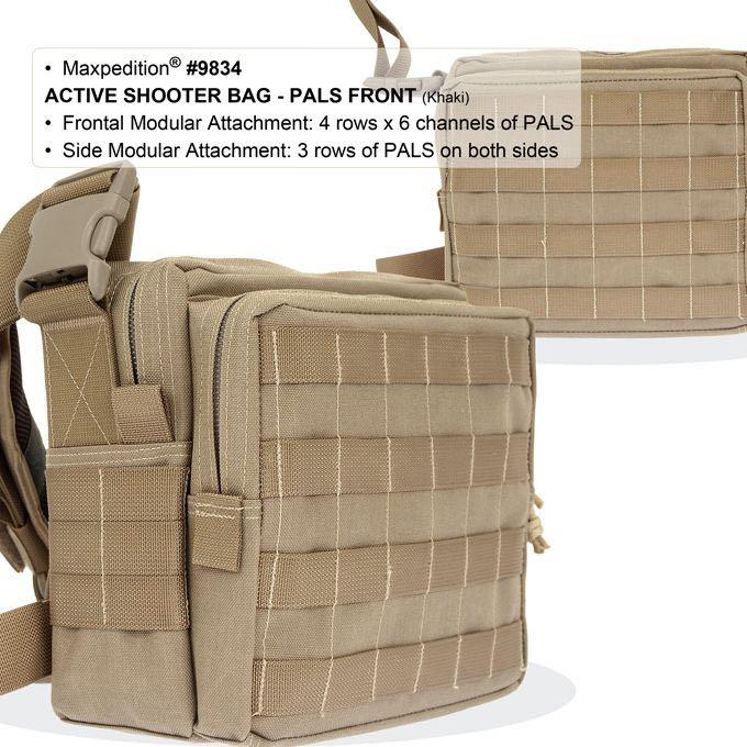 Maxpedition 9834 Active Shooter Bag - PALS Webbing Front, Men's Fashion, Bags, Sling Bags on ...