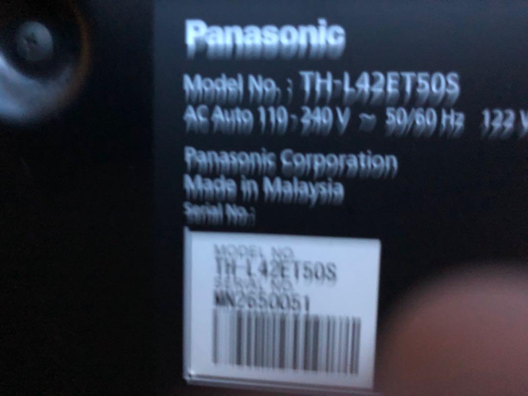 Panasonic TH L42.. smart TV 42 inch, TV & Home Appliances, TV ...