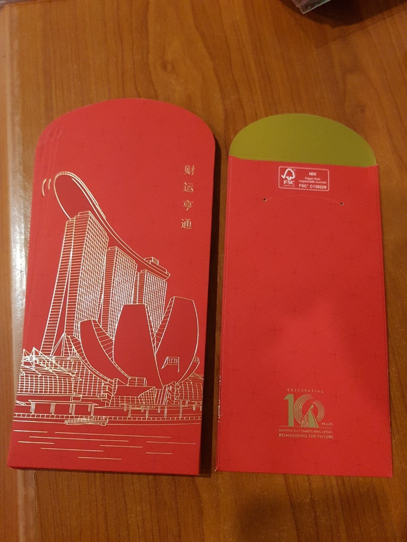Red Packets - Marina Bay Sands Singapore, Hobbies & Toys, Stationery ...