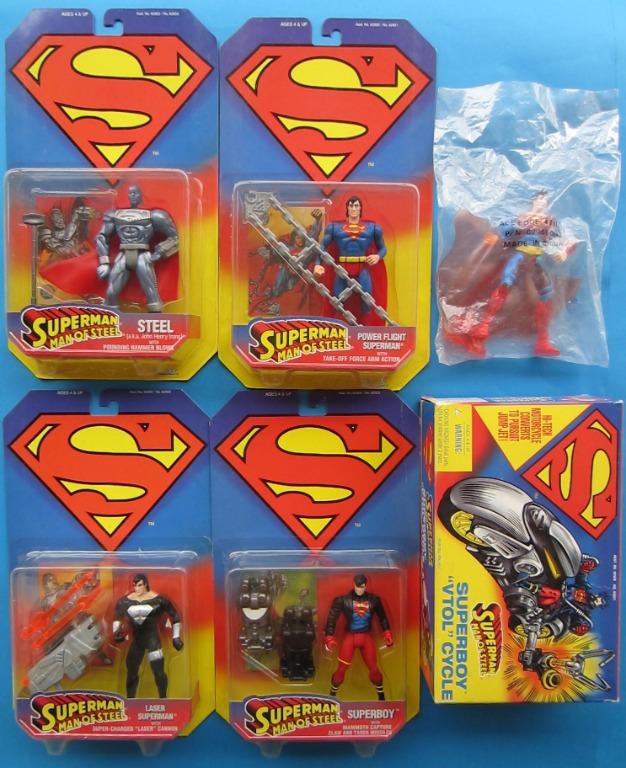 Superman Man Of Steel POWER FLIGHT SUPERMAN,LASER,STEEL,SUPERBOY VTOL ...