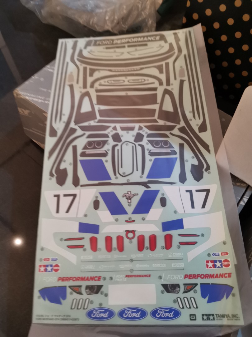 Tamiya Ford Mustang GT4 decal, Hobbies & Toys, Toys & Games on Carousell