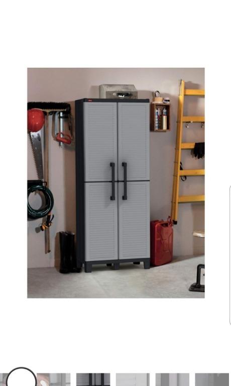 (WTS) Keter Plastic Outdoor Storage Cabinet Space Winner Tall Large ...