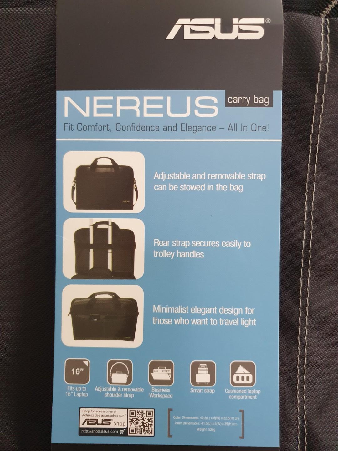 Asus Nereus Black Laptop Bag, Computers & Tech, Laptops & Notebooks on ...