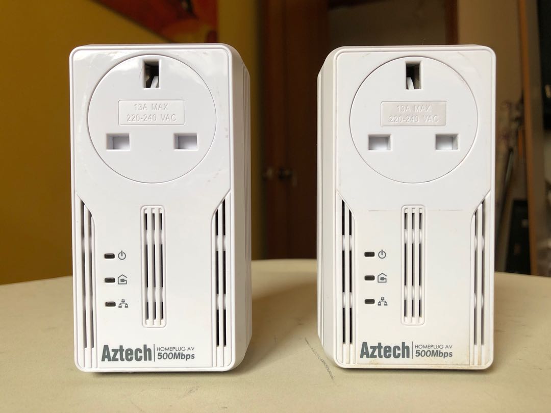 Aztech Homeplug AV 500Mbps, Computers & Tech, Parts & Accessories ...