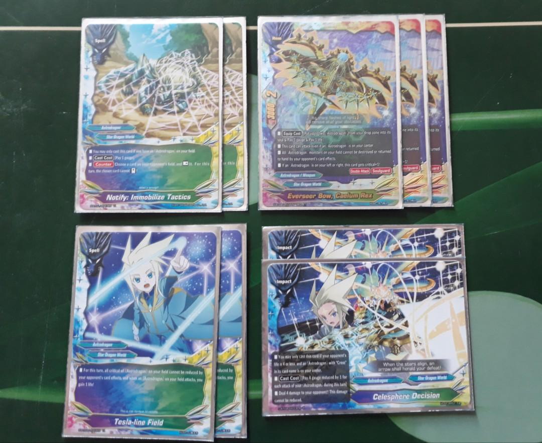 Buddyfight Astrodragon deck, Toys & Games, Board Games & Cards on Carousell