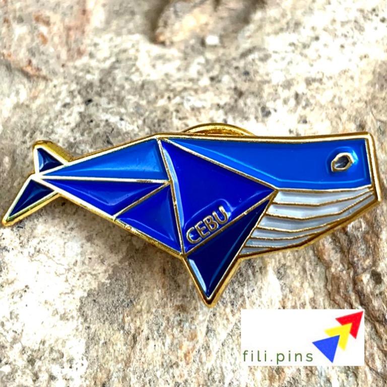 Cebu Whale Shark Fili.Pins Origami-Inspired Enamel Pin, Pet Supplies ...