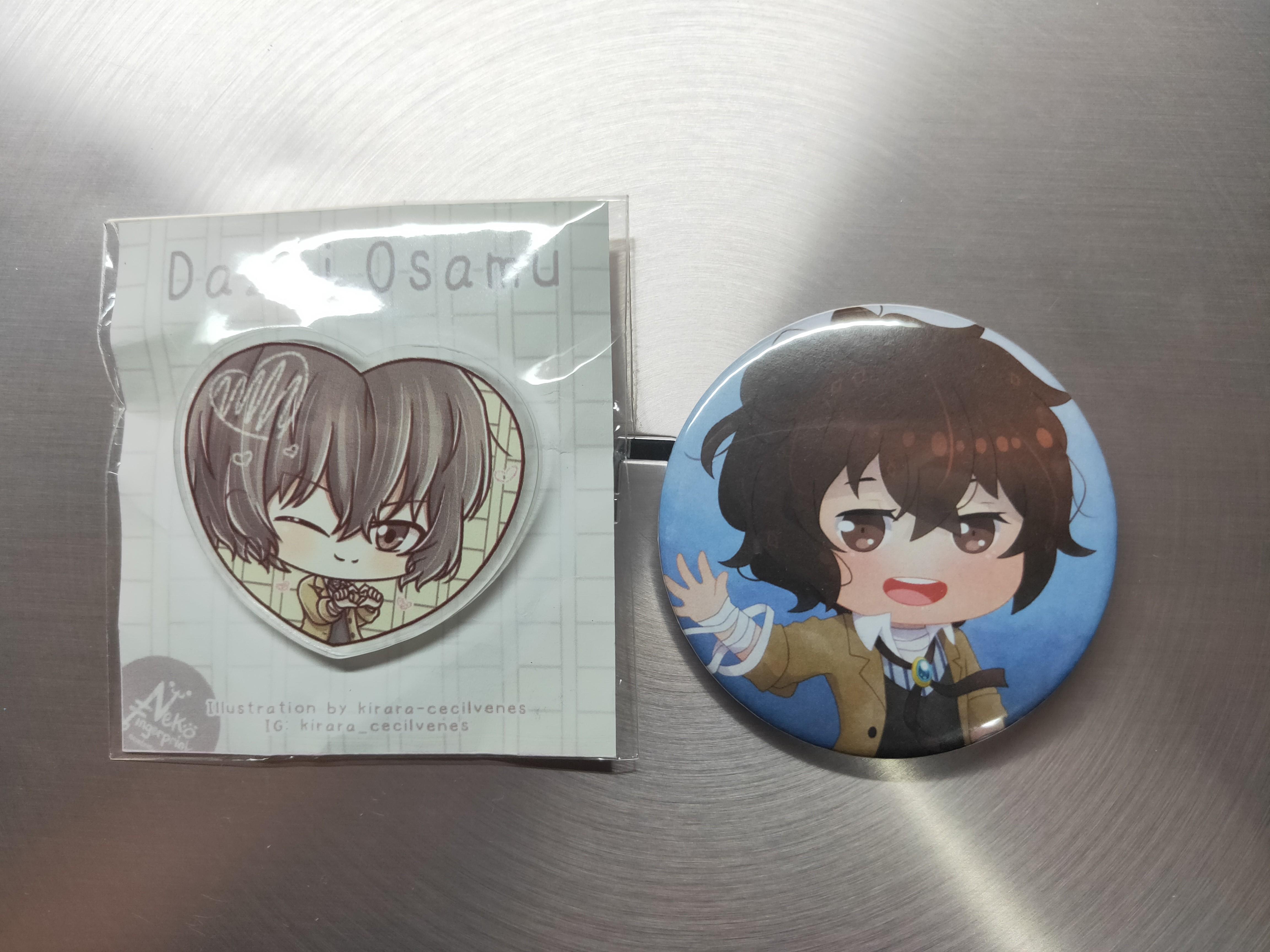 Dazai Osamu Badges (BSD), Hobbies & Toys, Memorabilia & Collectibles ...