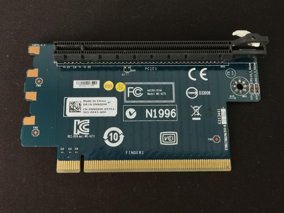Dell Alienware X51 R2 PCI-E riser Graphic Card GPU 90 degree, Computers ...