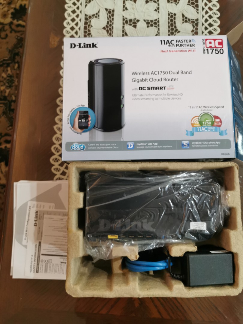 D-Link AC1750 Dual Band Gigabit Cloud Router, Computers & Tech, Parts ...