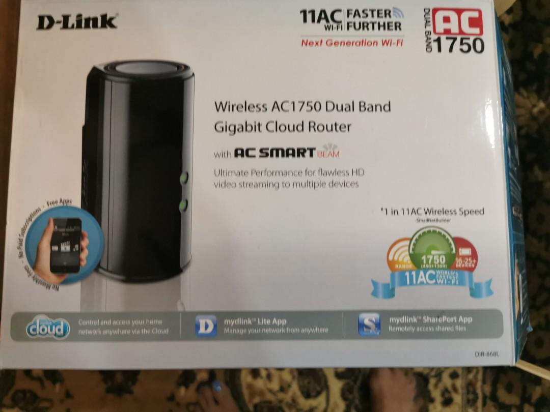 D-Link AC1750 Dual Band Gigabit Cloud Router, Computers & Tech, Parts ...