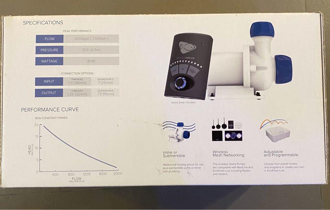 Ecotech Vectra M1 water pump, Pet Supplies, Homes & Other Pet ...