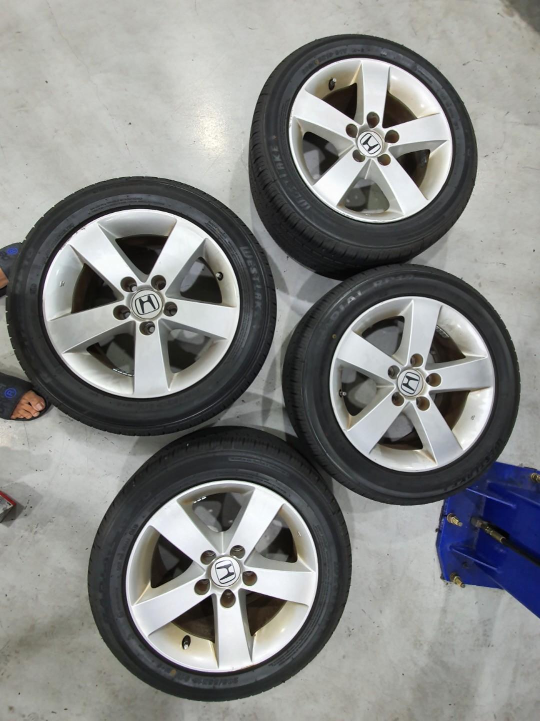 Honda Civic FD1 Stock Rims, Car Accessories, Tyres & Rims on Carousell