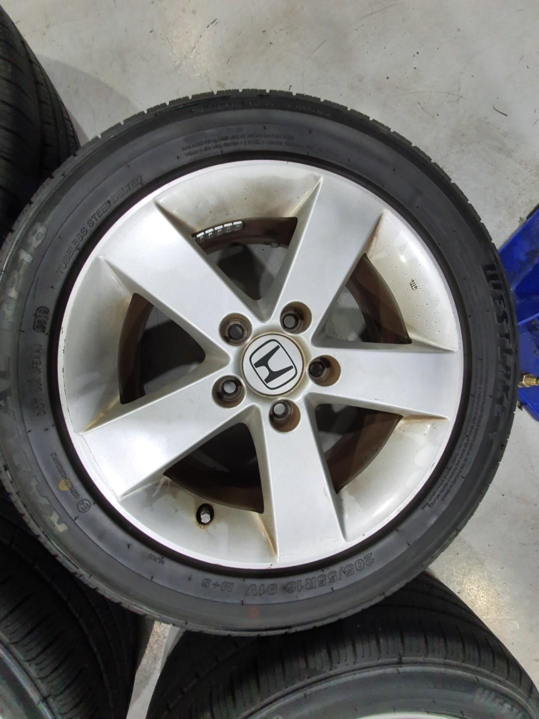 Honda Civic FD1 Stock Rims, Car Accessories, Tyres & Rims on Carousell