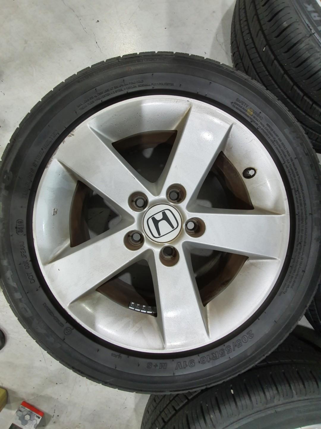Honda Civic FD1 Stock Rims, Car Accessories, Tyres & Rims on Carousell