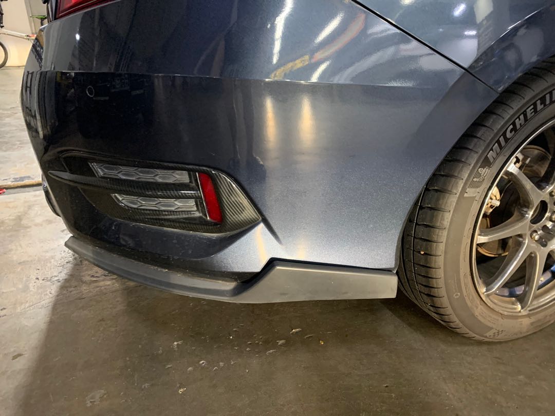 Honda Civic X FC Rear Lip, Car Accessories, Accessories on Carousell