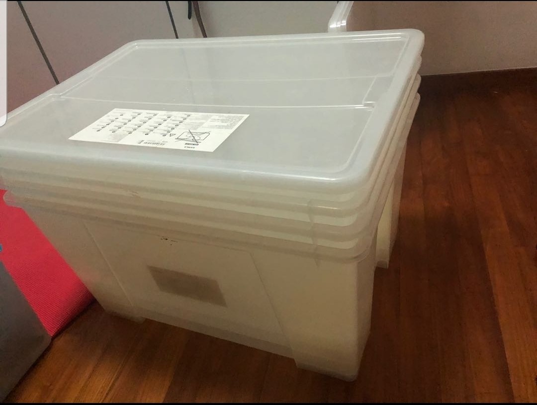 IKEA XL Samla Storage Box, Furniture & Home Living, Home Improvement ...