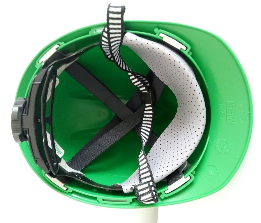 MSA Safety Helmet - V-Gard Green, Sports Equipment, Exercise & Fitness ...