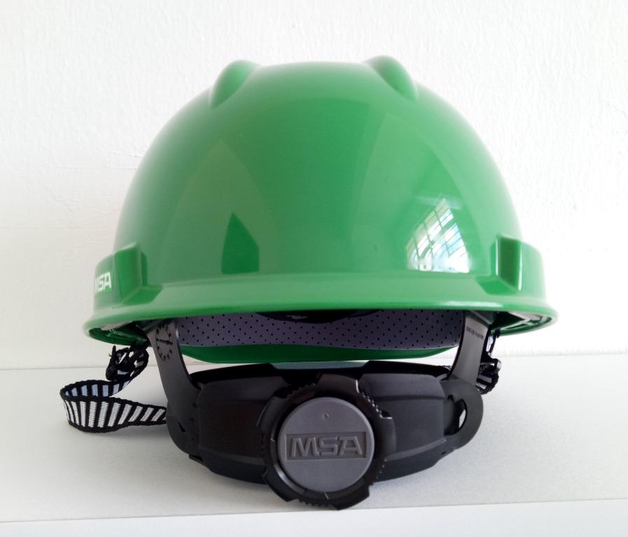 MSA Safety Helmet - V-Gard Green, Sports Equipment, Exercise & Fitness ...