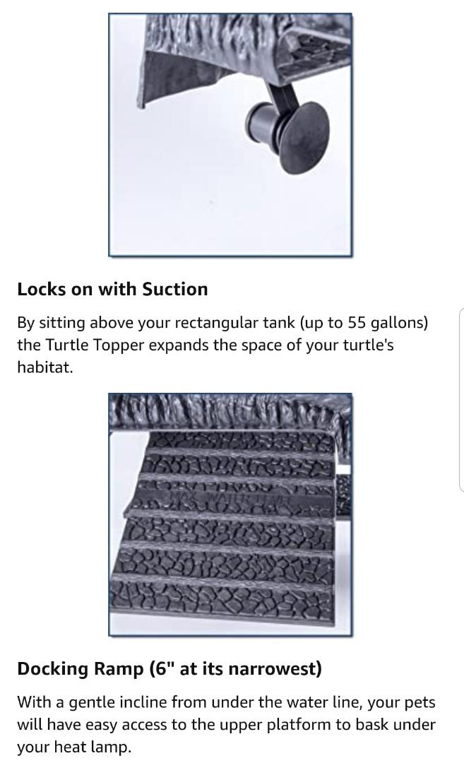 Penn Plax Turtle Tank Topper – Above-Tank Basking Platform for Turtle ...