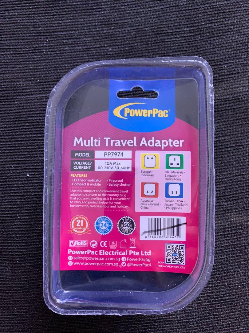 PowerPac Multi Travel Adapter (NEW), Computers & Tech, Parts ...
