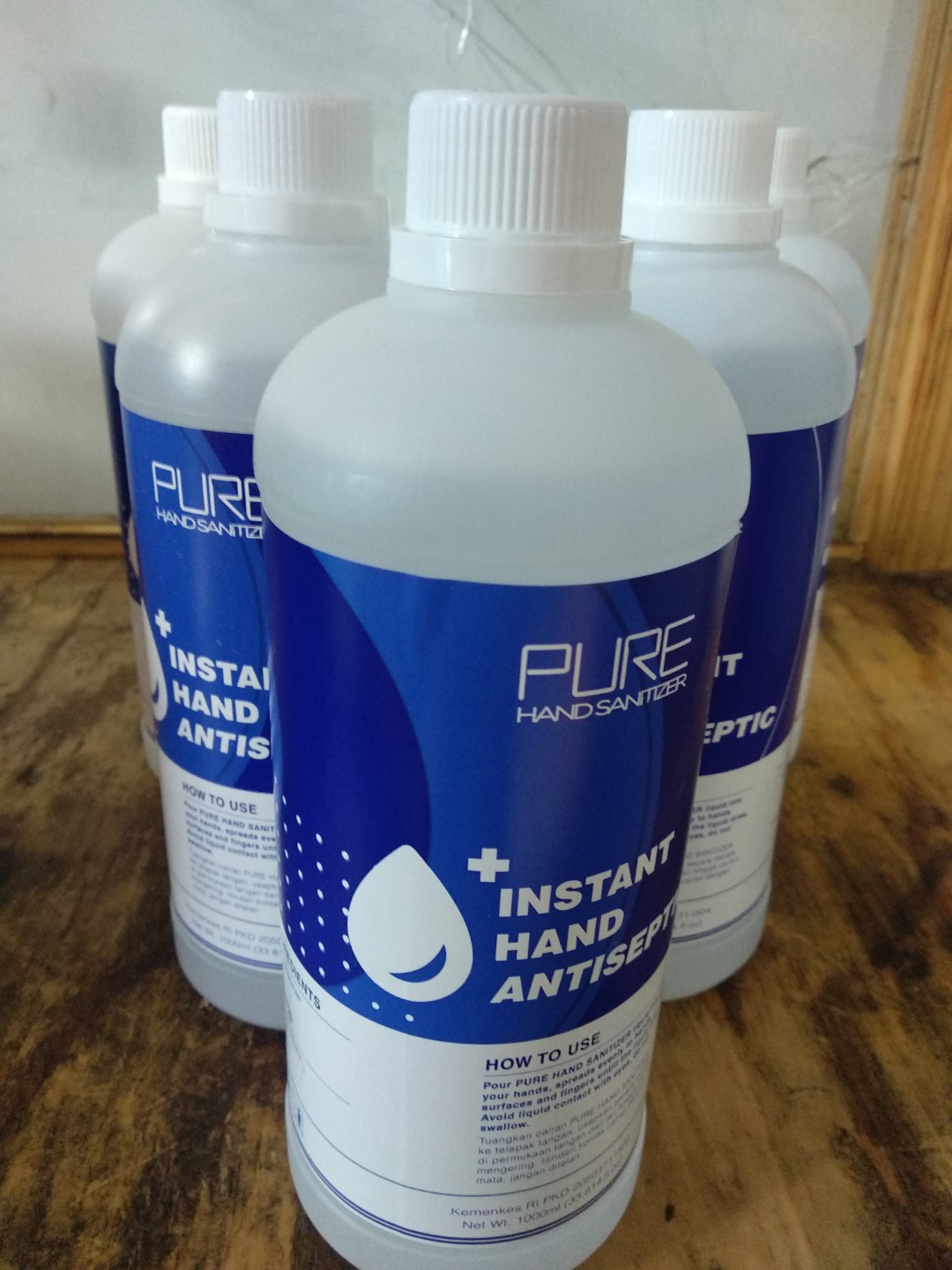 Pure Hand Sanitizer 1000 ml / 1 liter // Antiseptic, Kesehatan ...