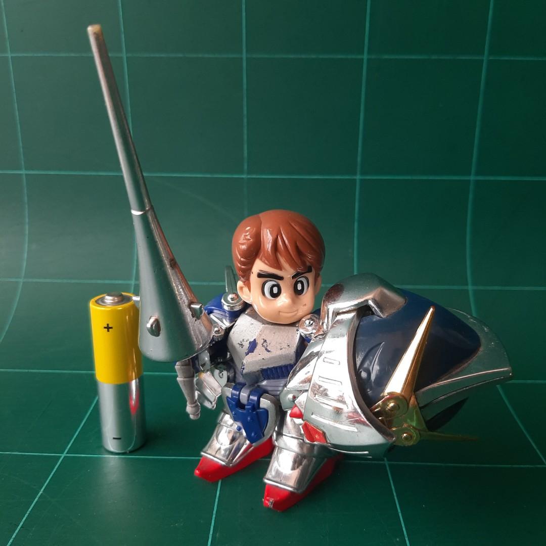 1985 SD Knight Gundam Diecat with Amuro Figure Wearable Armore ...