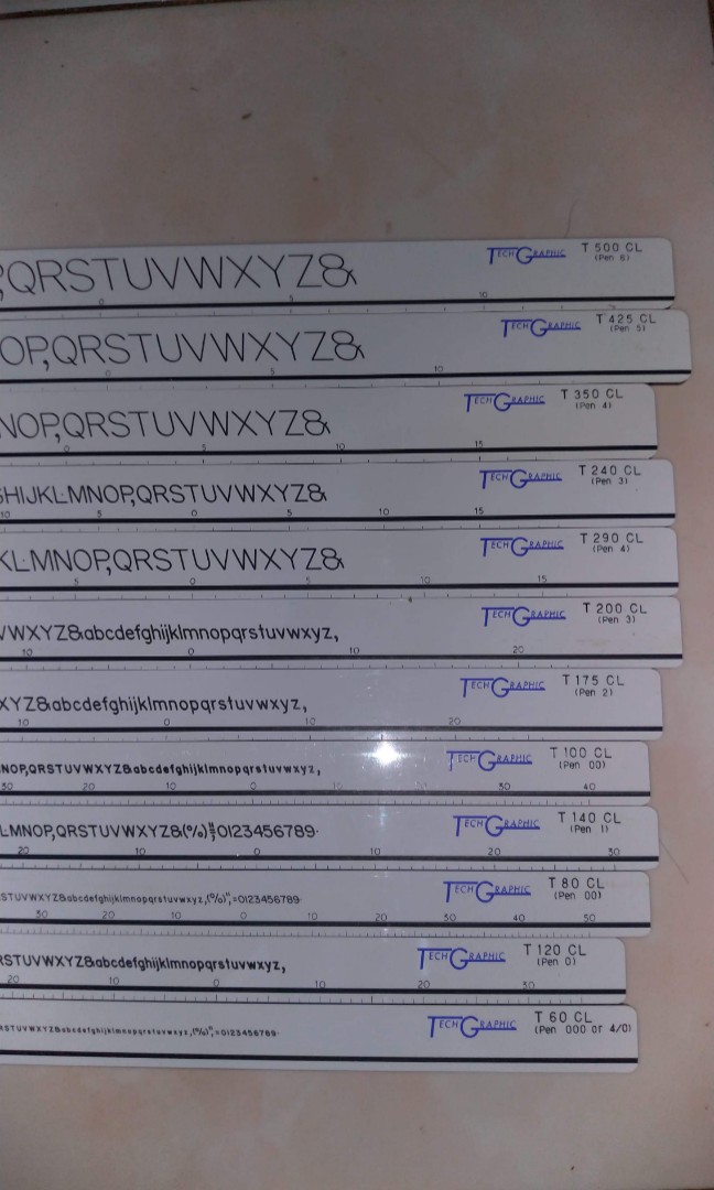 Tech Graphic Lettering Set, Hobbies & Toys, Stationary & Craft, Craft ...