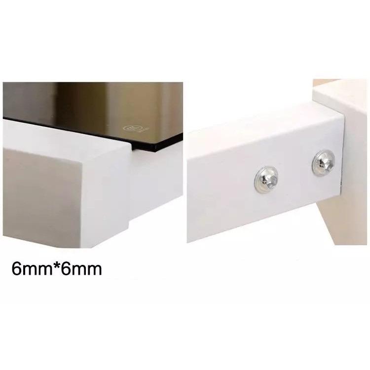 Tempered Glass Top Study Table Study Desk Computer Table with Modern ...