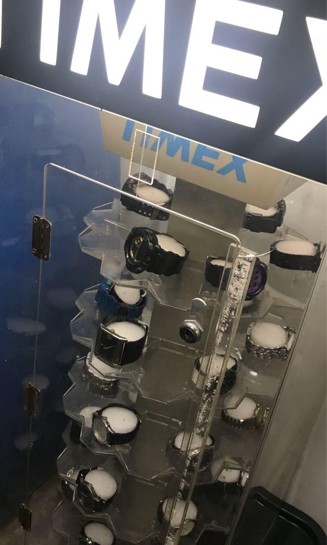 Timex watch display cabinet, Men's Fashion, Watches & Accessories ...