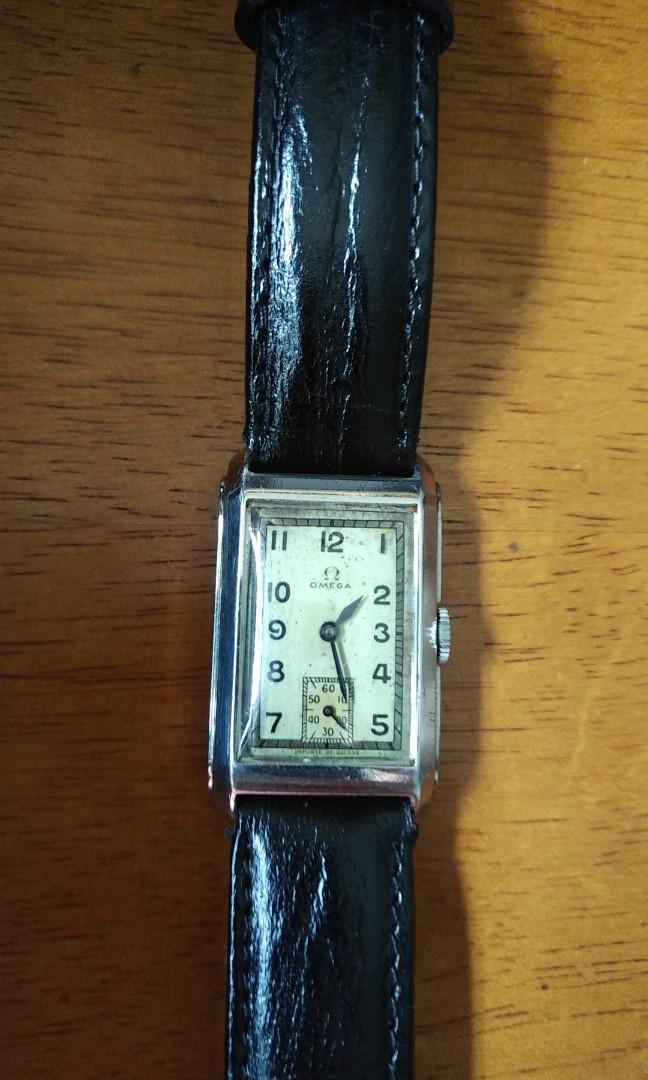 Vintage Omega Tank style watch, Luxury, Watches on Carousell
